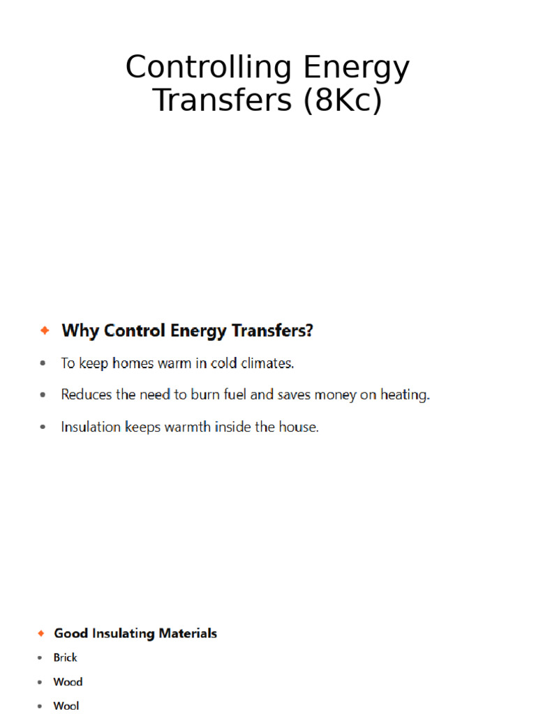 Controlling Energy Transfers | PDF