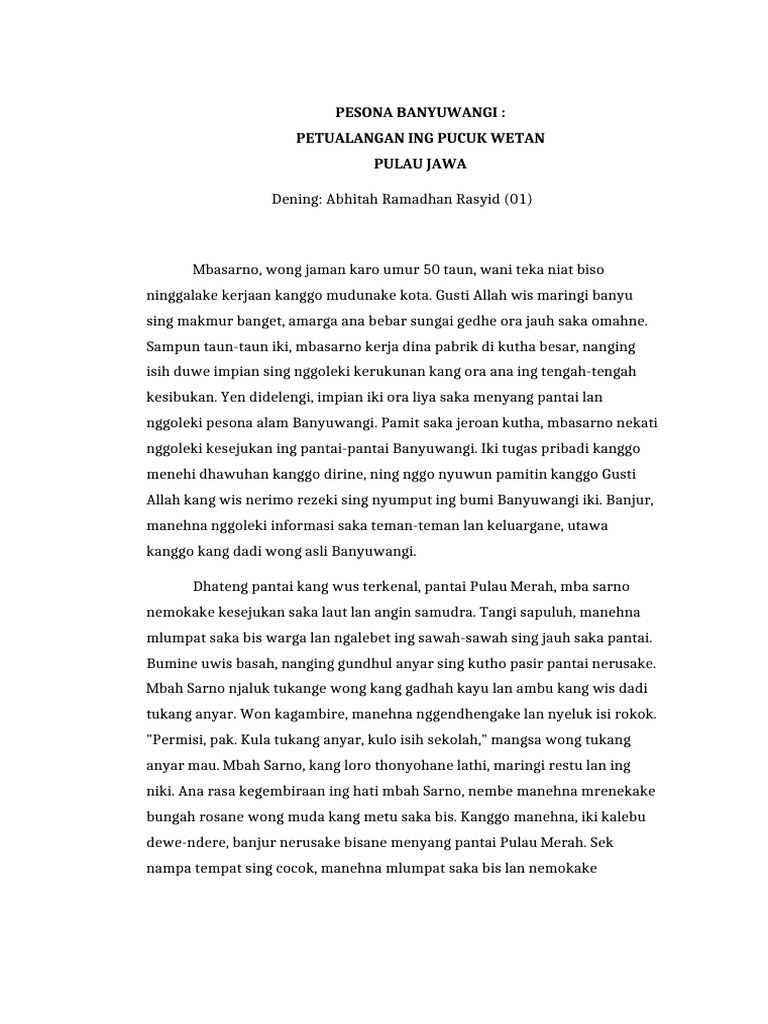 Teks Cerkak | PDF