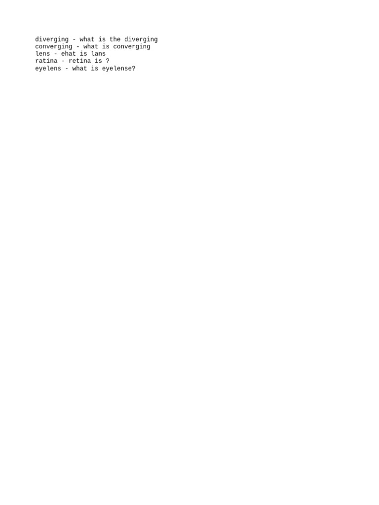 Diverging - What Is The Diverging | PDF