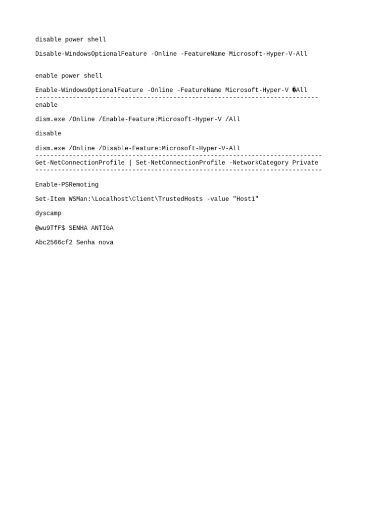 Hyper v Disable | PDF