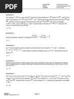 IOQM (7 Sep. 2025) Question Paper With Solution | PDF | Area | Sequence