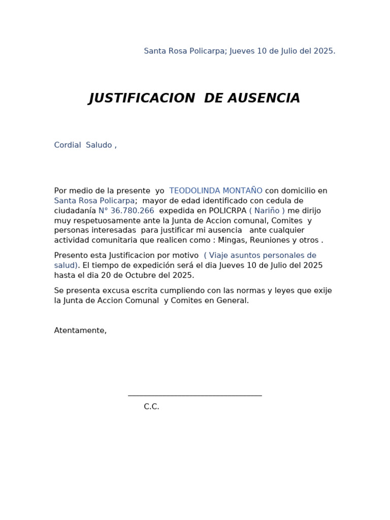 Carta Permiso Junta | PDF