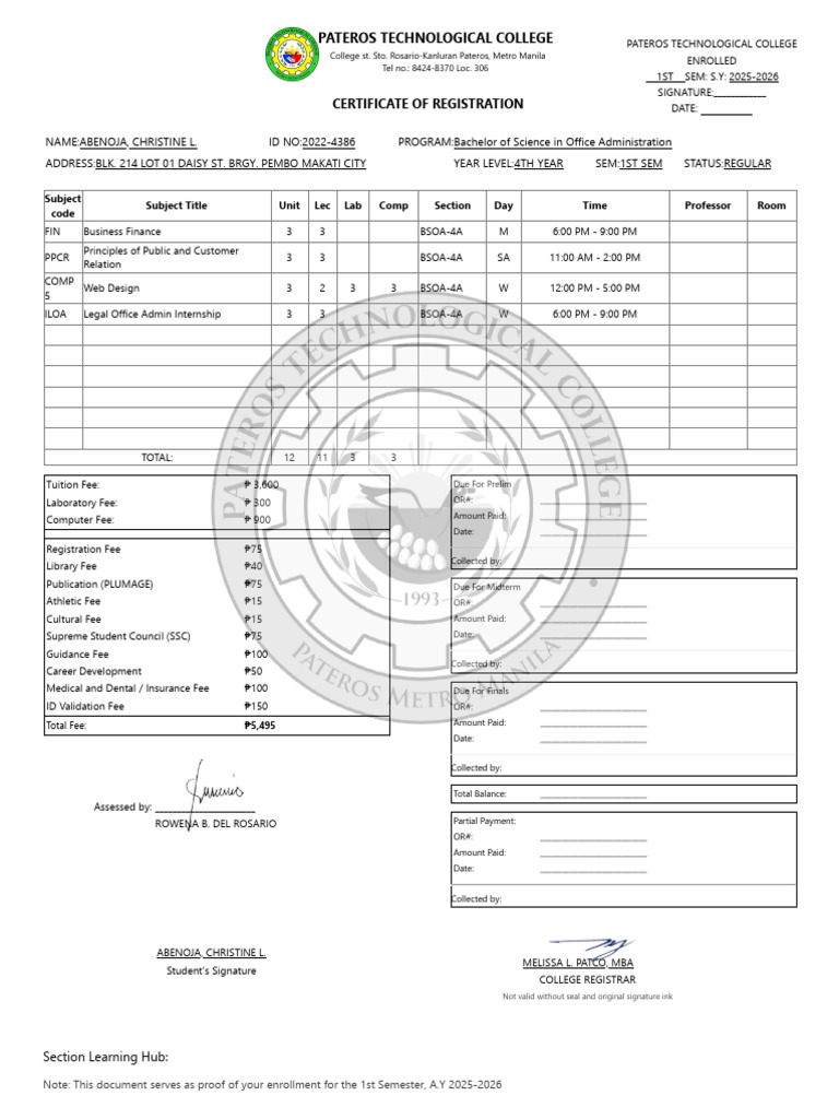 Sample Final Revised Cor | PDF
