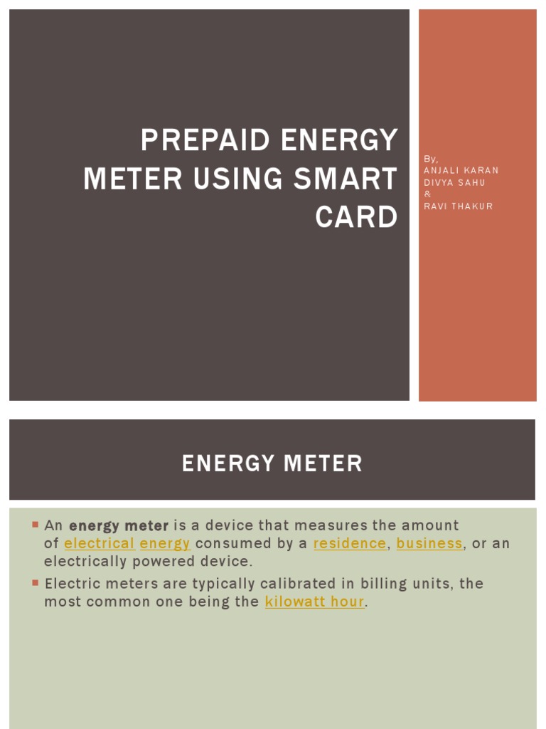 Prepaid Energy Meter with Smart Cards | PDF | Rectifier | Power Supply