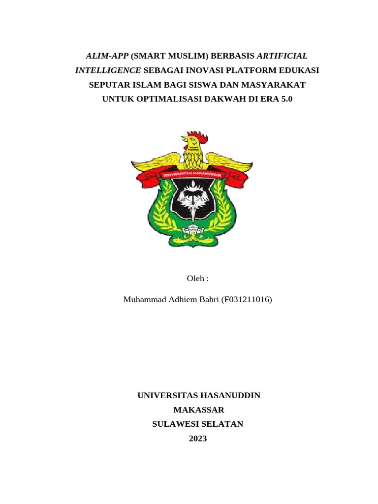 Muhammad Adhiem Bahri_Universitas Hasanuddin Makassar | PDF