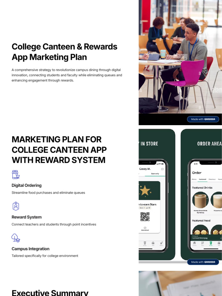 College Canteen and Rewards App Marketing Plan | PDF | Marketing ...