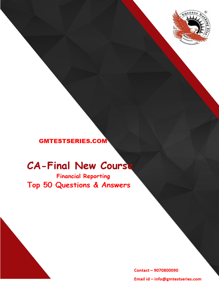 Final New FR Top 50 Ques | PDF | Balance Sheet | Equity (Finance)