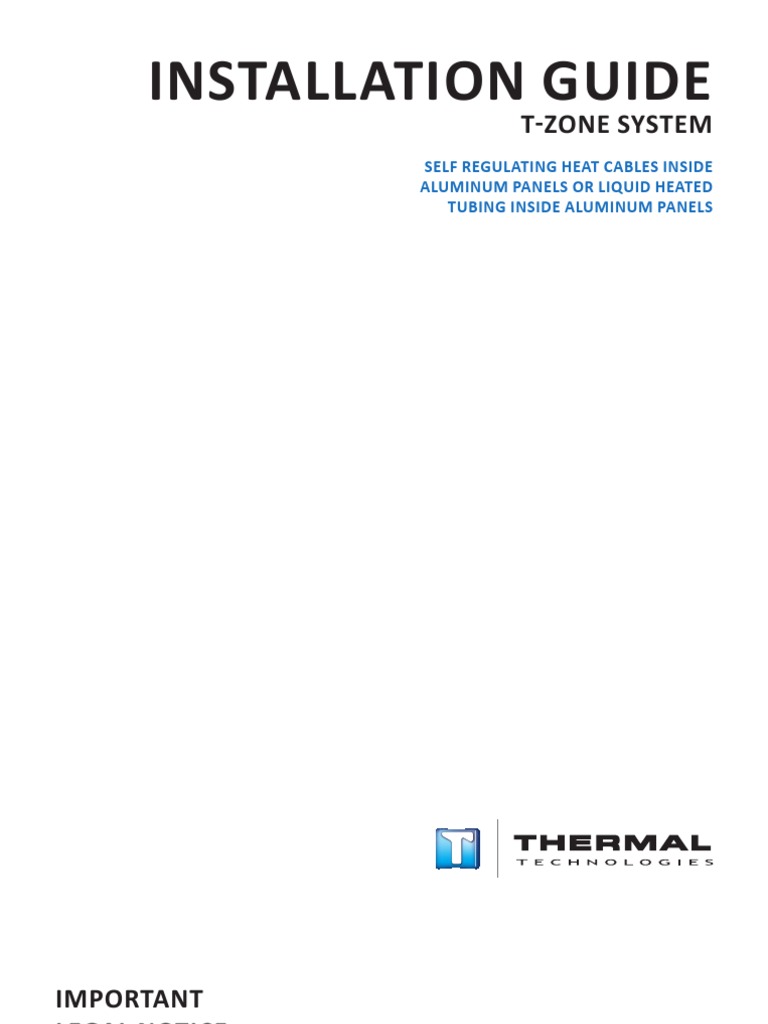 T-Zone Installation Guide | PDF | Extrusion | Roof