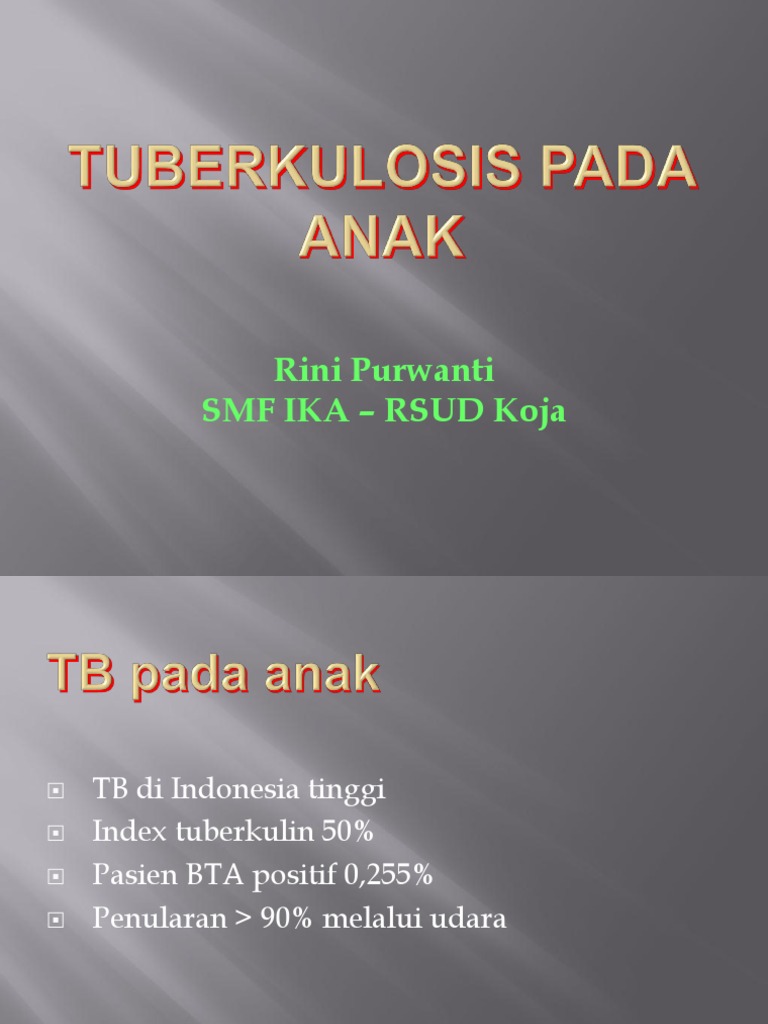 Tatalaksana TB Anak | PDF