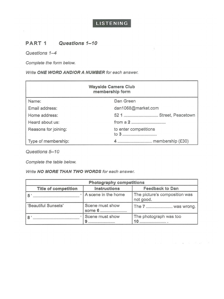 Ielts Mock Test | PDF