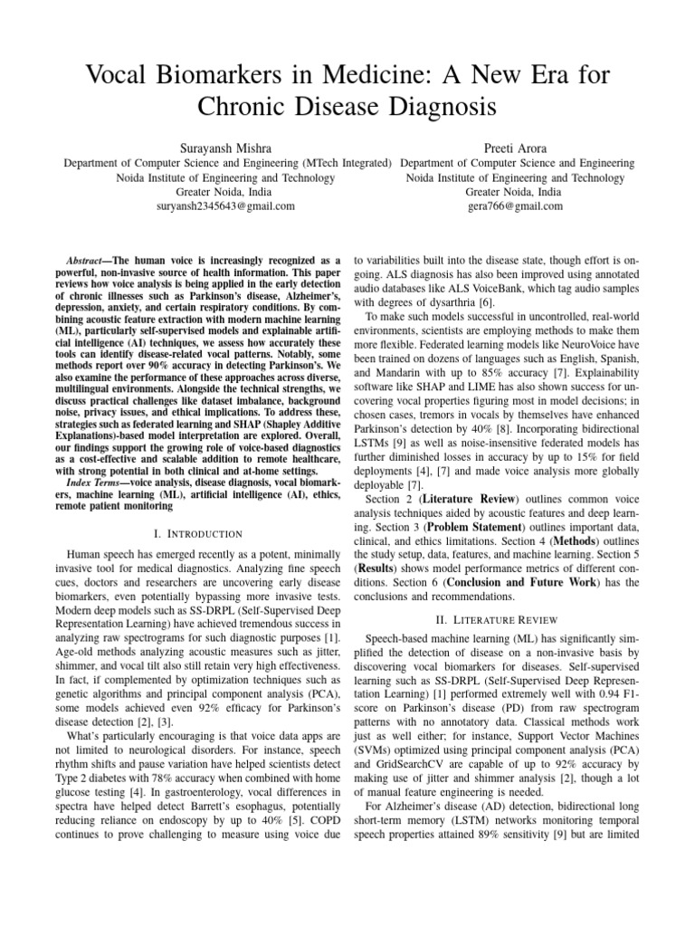 IEEE Conference Template | PDF | Machine Learning | Medical Diagnosis