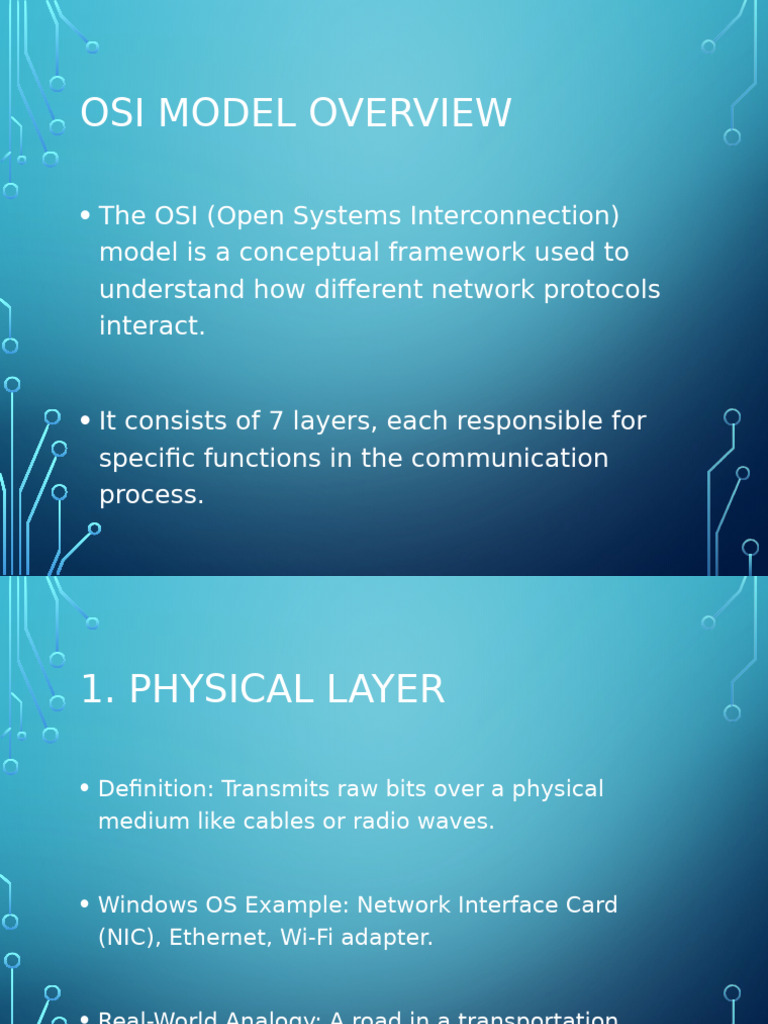 OSI Model Overview and Teaching Ideas | PDF | Osi Model | Computer Network