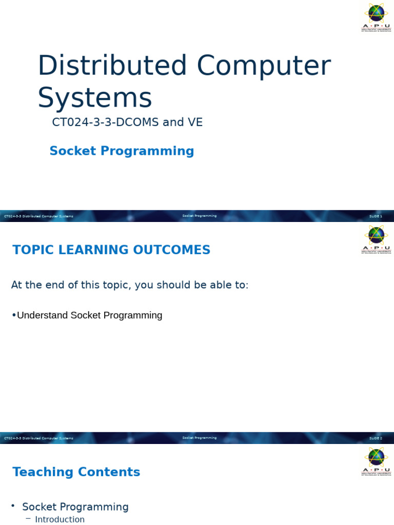 DCOMS Week 7 Socket Programming | PDF | Network Socket | Port (Computer ...