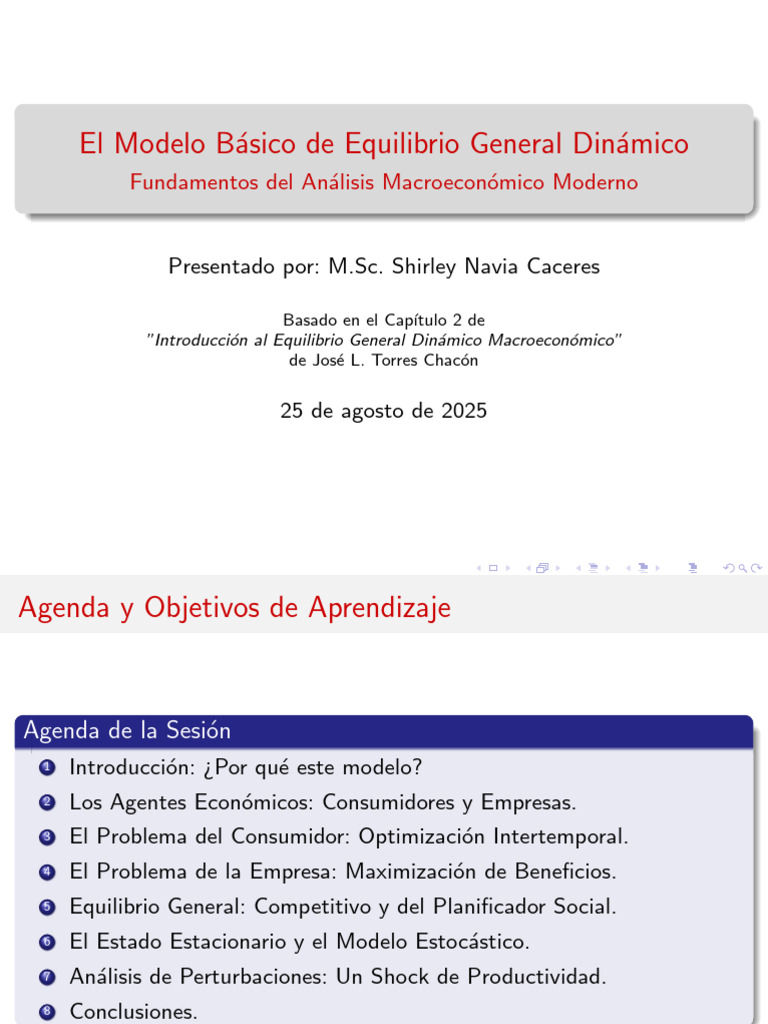 Modelo de Equilibrio General Dinámico | PDF | Teoría del equilibrio ...