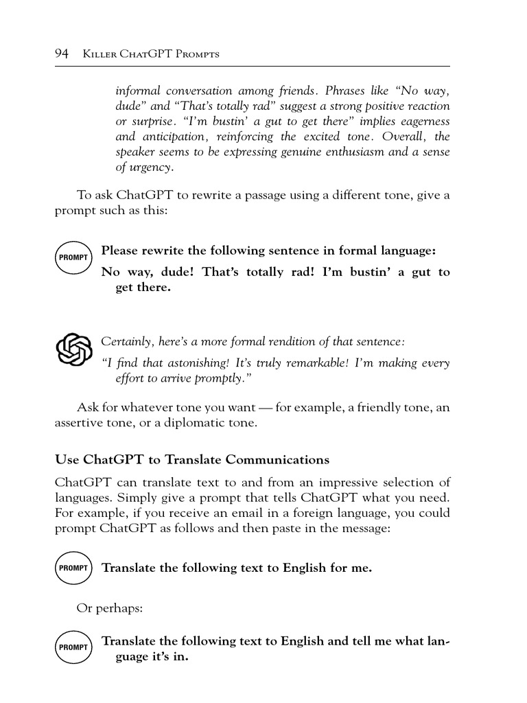 Killer ChatGPT Prompts - Harness The Power of AI For Success and Profit ...