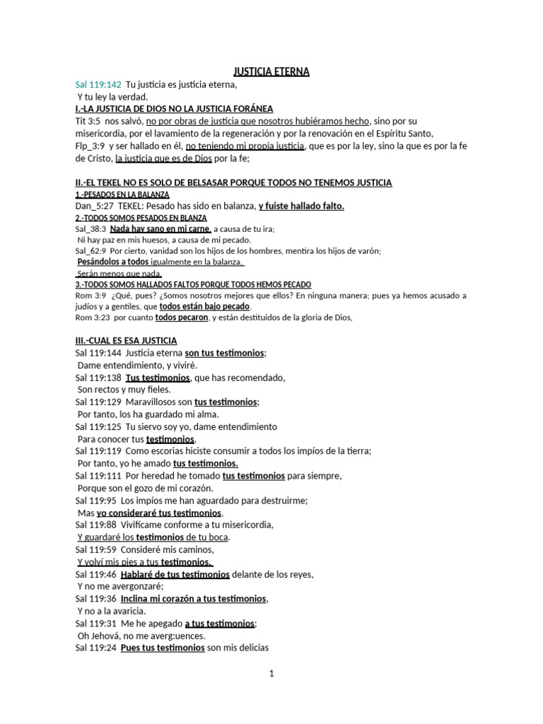 Justicia Eterna | PDF | Arca de la Alianza | Pecado