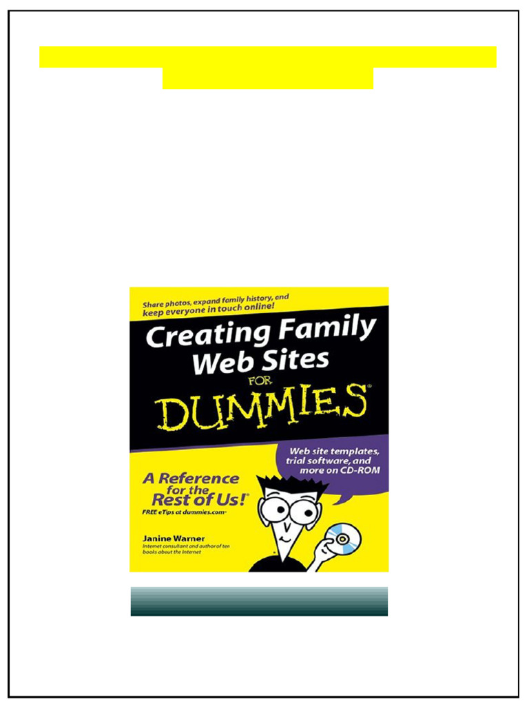 Creating Family Web Sites For Dummies 1st Ed Edition Janine Warner All ...
