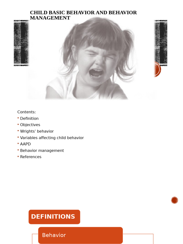 Child Behavior Lecture 2 | PDF | Fear | Psychology