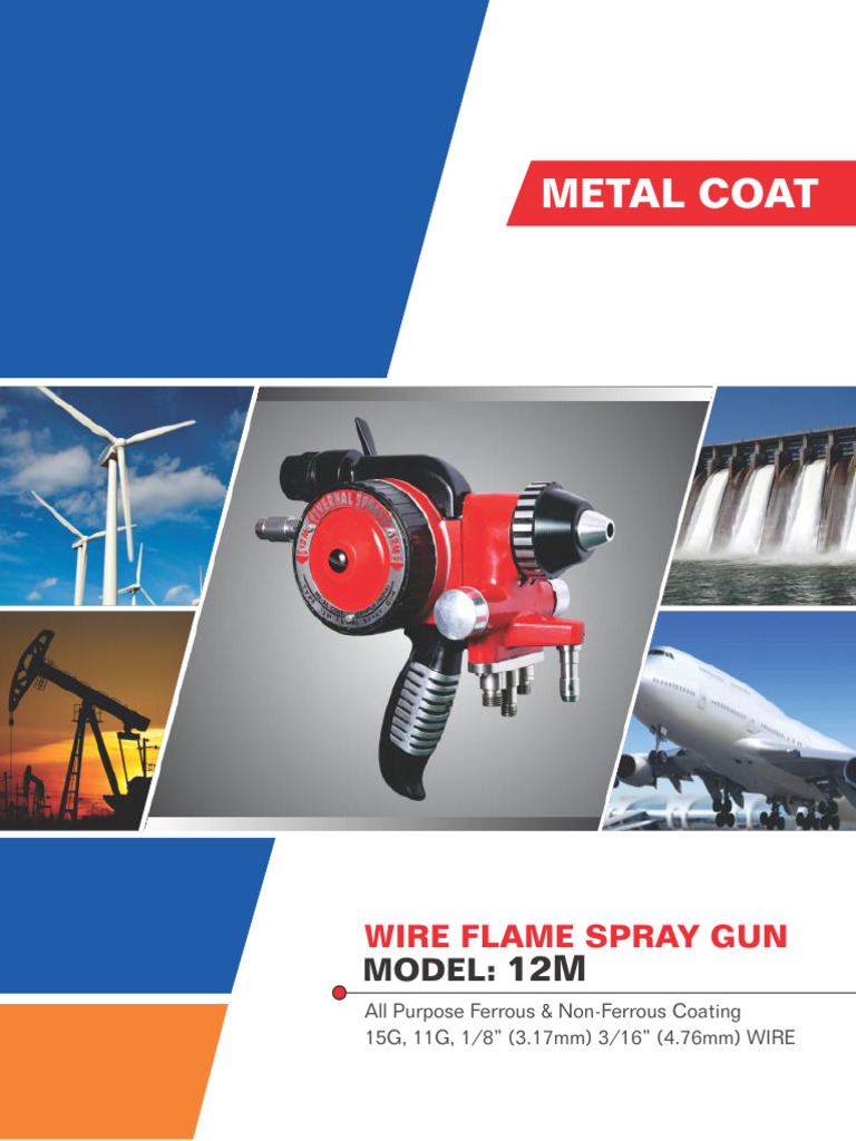 12M Wire Flame Spray Gun Overview | PDF | Bearing (Mechanical ...