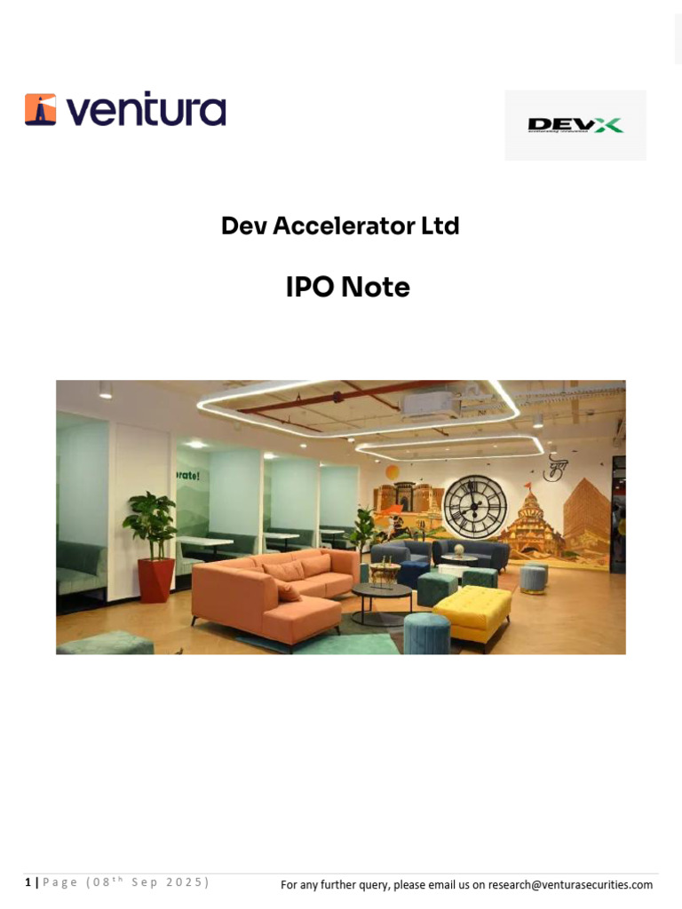 Dev Accelerator Ltd IPO Overview | PDF | Forecasting | Investing