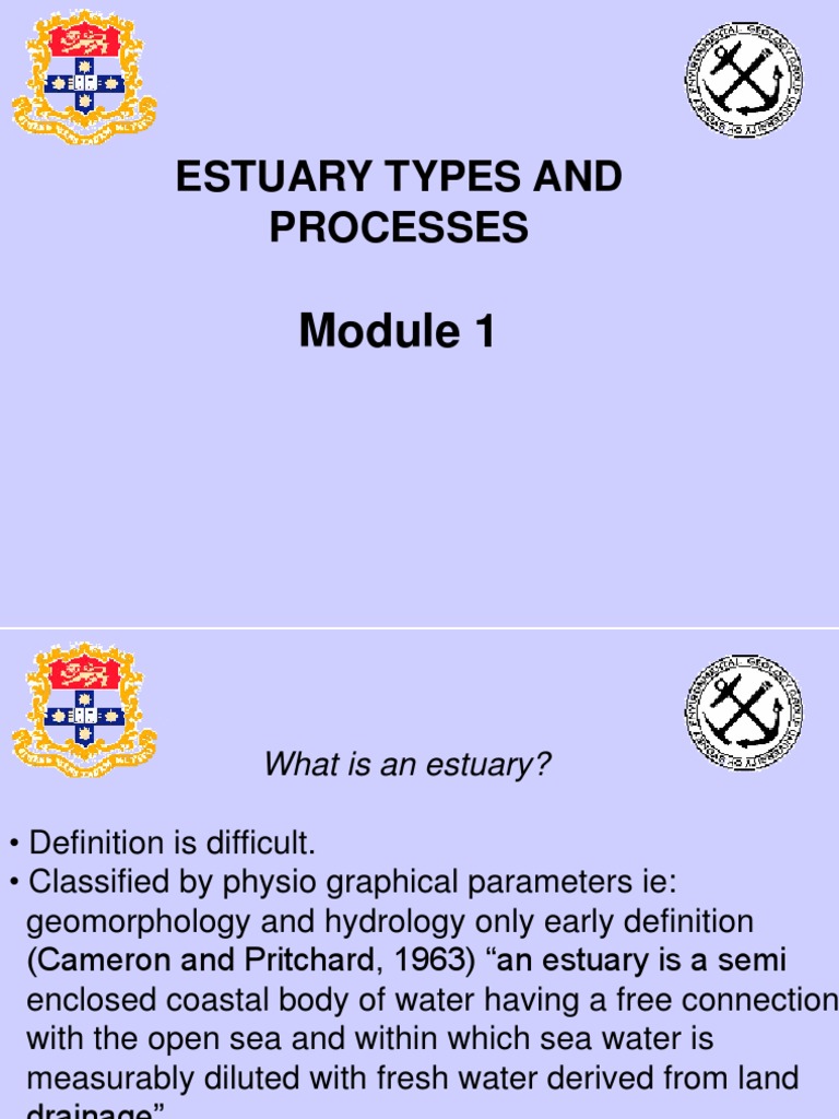 GEOS3009 - Mod 1 - Estuaries | PDF | Estuary | Lagoon