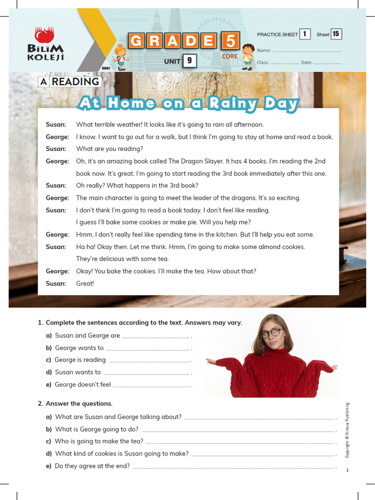 Susan and George's Rainy Day Plans | PDF