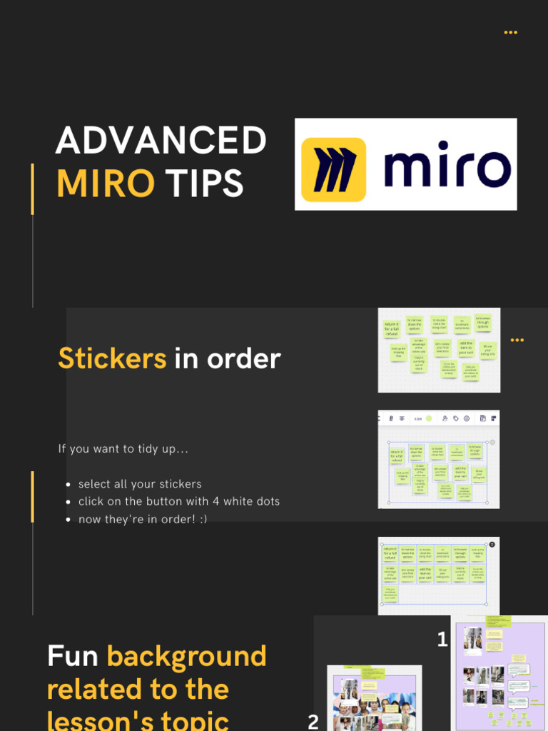 Advanced Miro Tips for Educators | PDF
