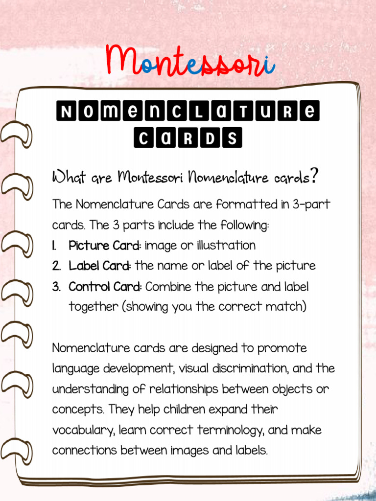 Montessori Tree Nomenclature Cards | PDF