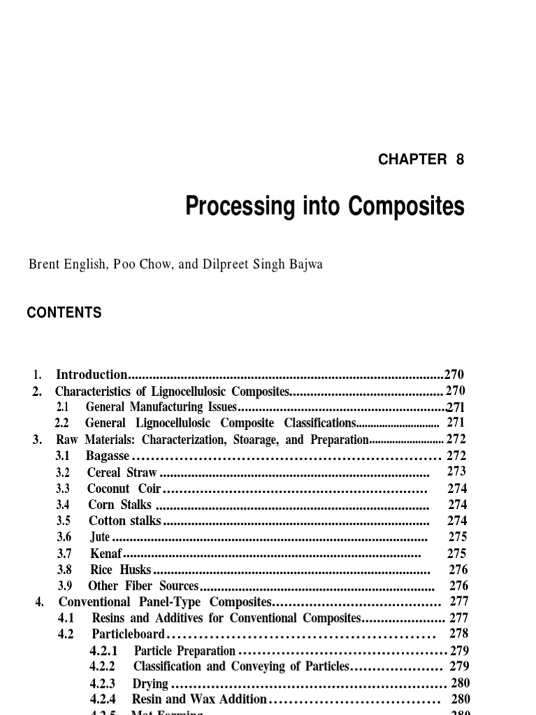 Processing of Composites | PDF | Jute | Composite Material