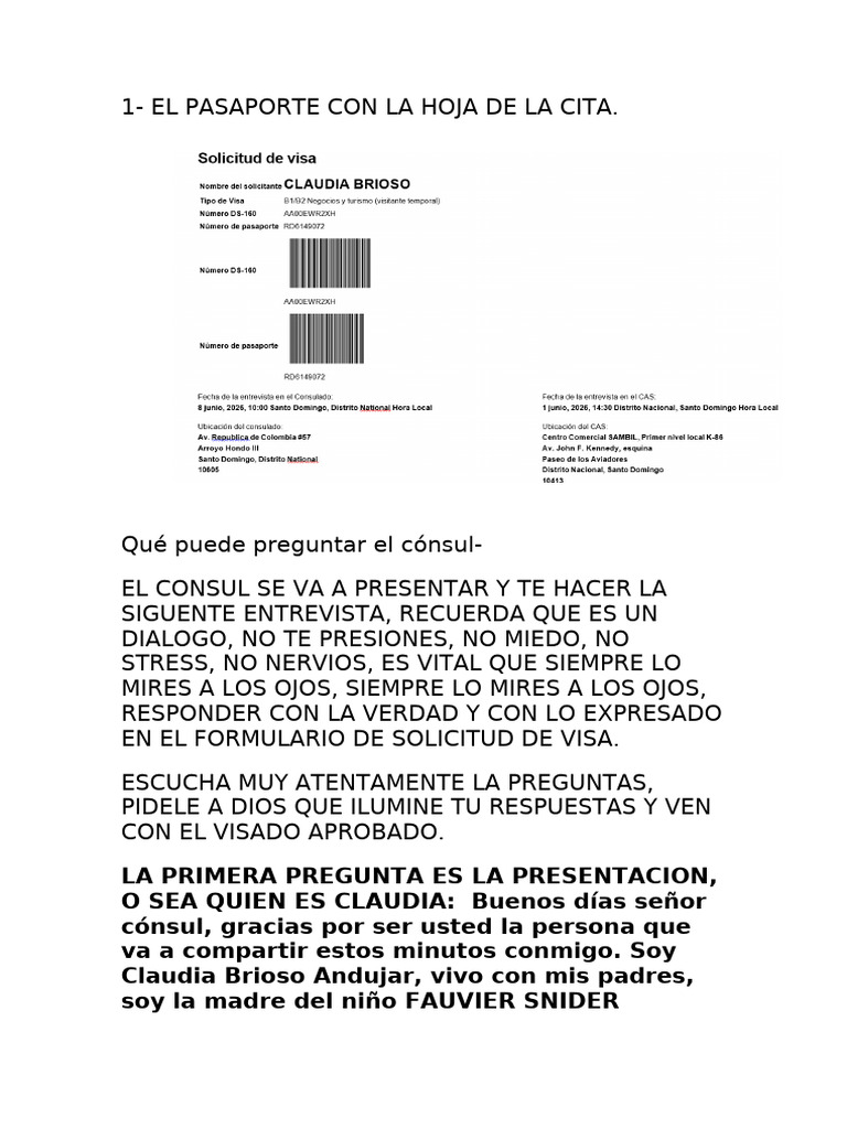 Qué Puede Preguntar El Cónsul | PDF