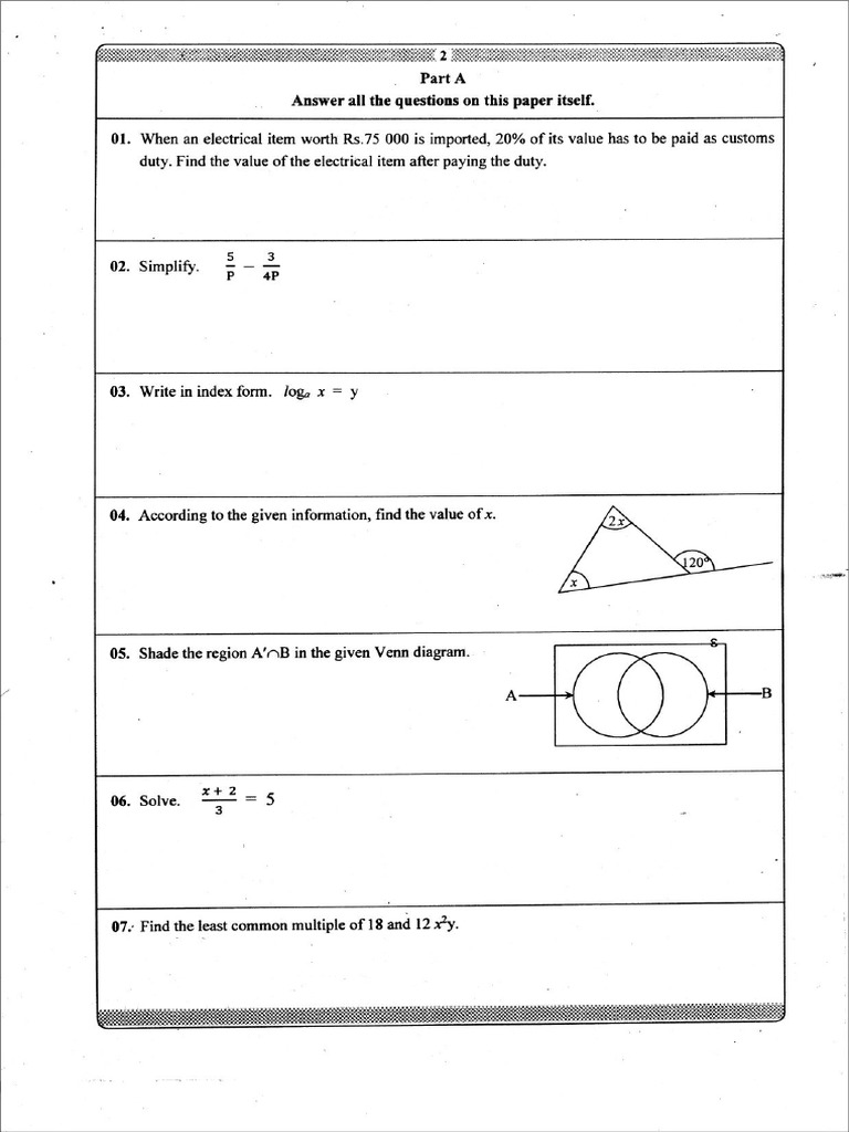 Paper 01 - em g11 - t3 (g10) - Part I A | PDF