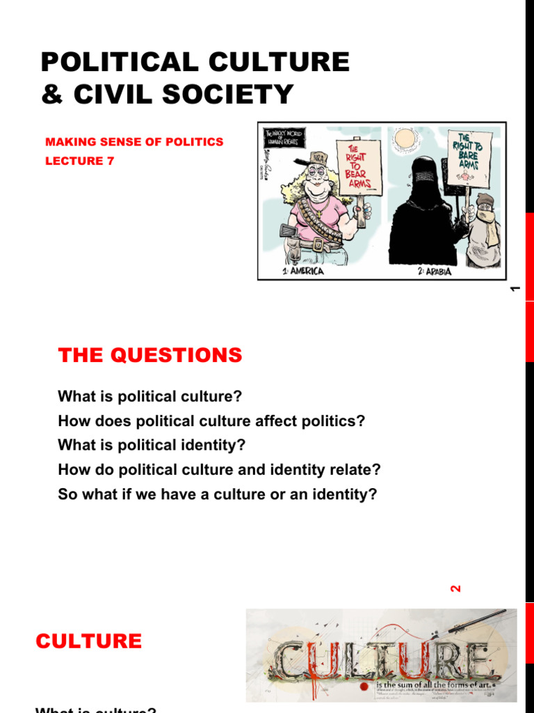 Understanding Political Culture & Civil Society | PDF | Civil Society ...