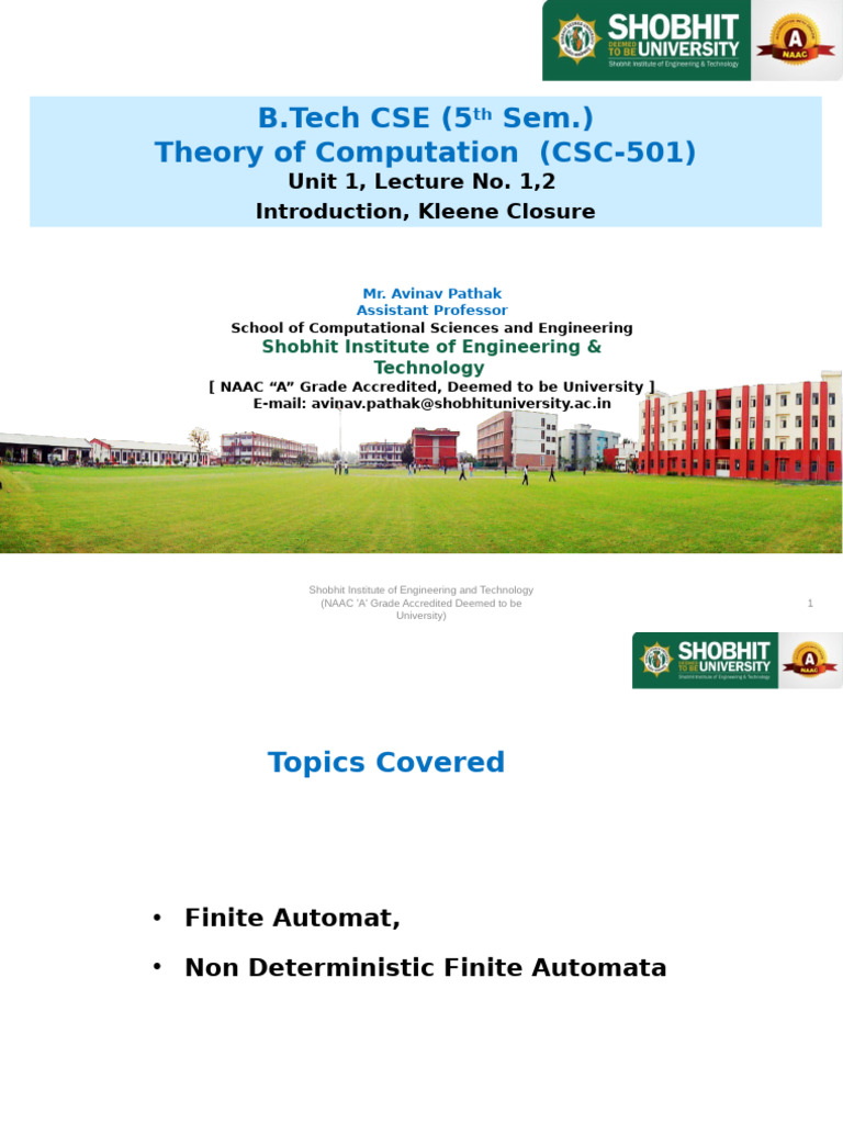 Theory of Computation 00 | PDF