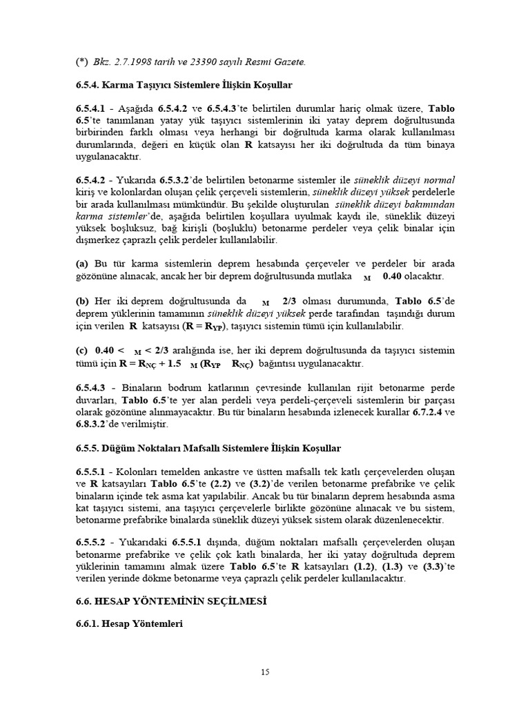 Bkz. 2.7. 998 Tarih Ve 23390 Say L Resmi Gazete | PDF