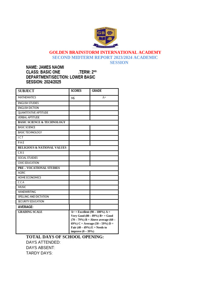 Basic 1 Mid Term Report | PDF | Intelligence | Economics