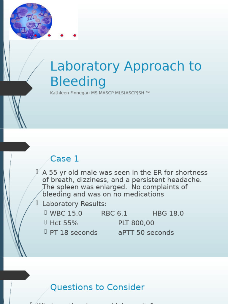 Laboratory Evaluation of Bleeding Disorders | PDF | Coagulation | Platelet