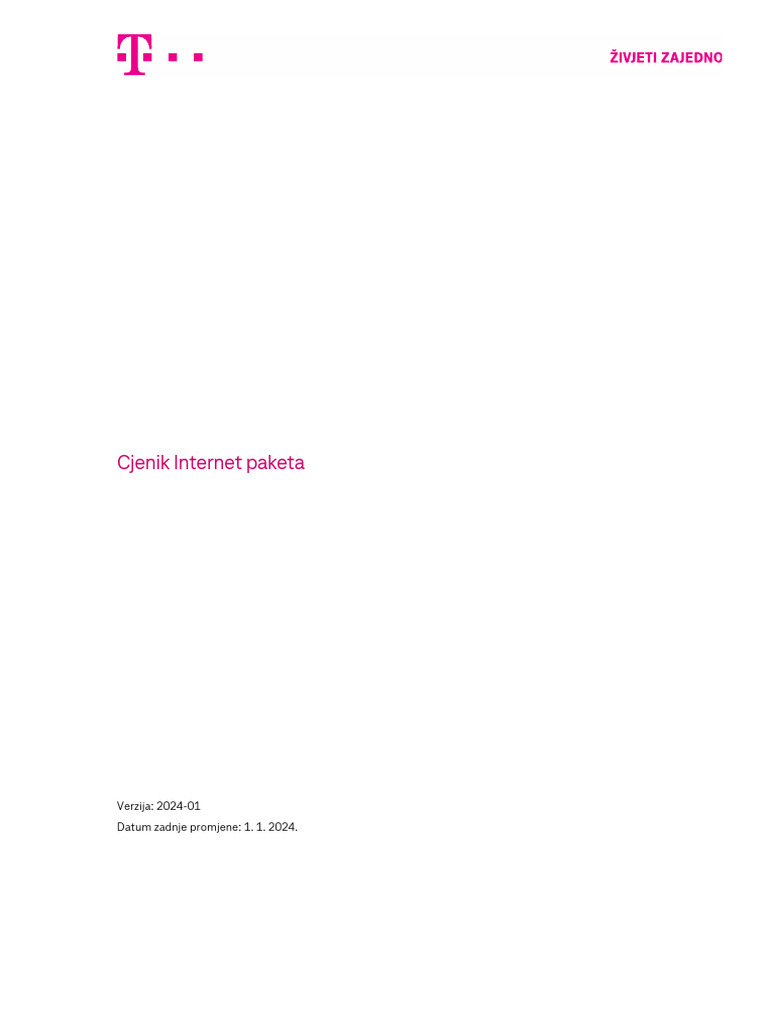 2024 01 Cjenik Internet Paketa | PDF