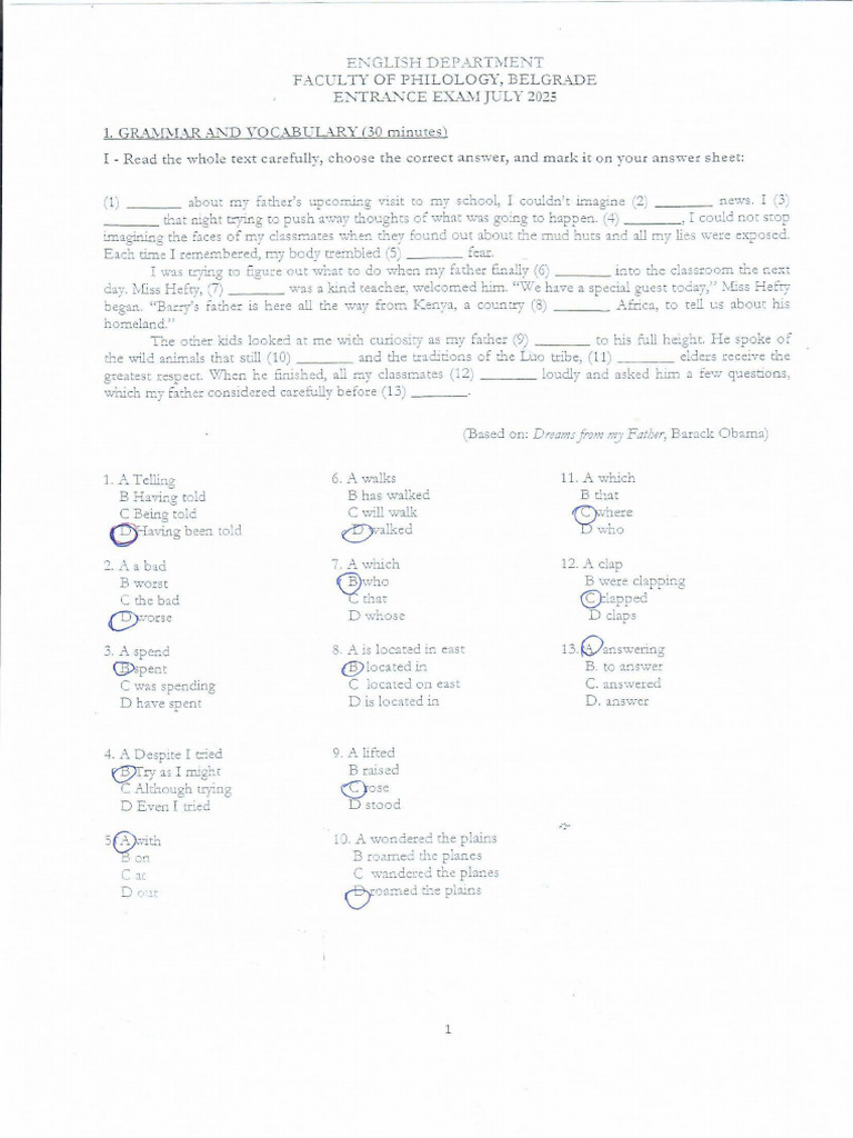 Engleski Sa Kvalifikacionim Karakterom | PDF
