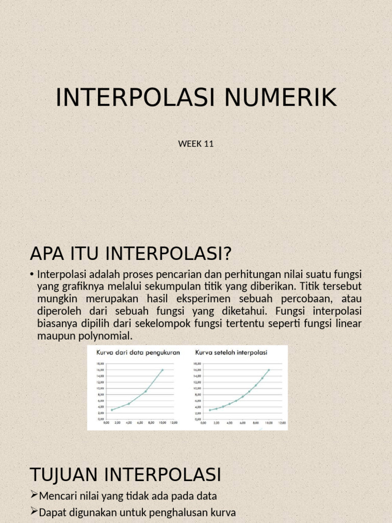 Interpolasi Numerik - Materi 1 | PDF