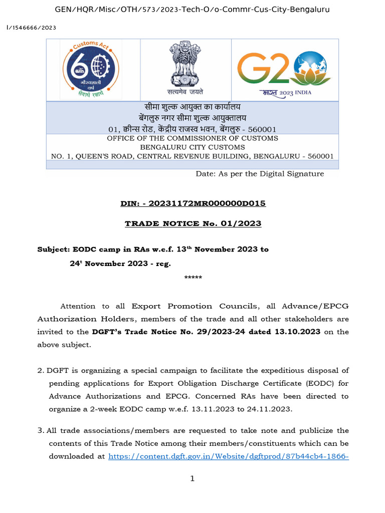 EODC Camp for Export Applications 2023 | PDF