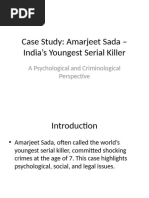 Case Study - The Youngest Serial Killer | PDF | Psychology | Serial Killer