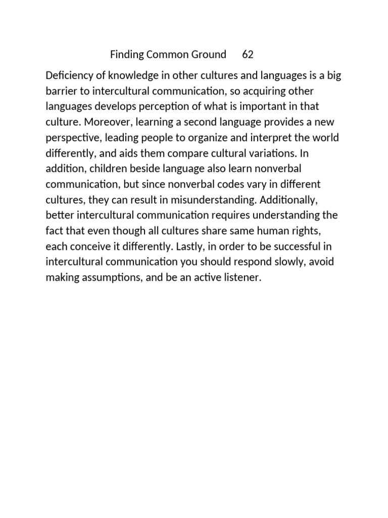 Finding Common Ground 62 | PDF