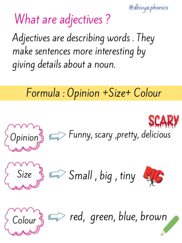 Understanding Adjectives for Kids | PDF
