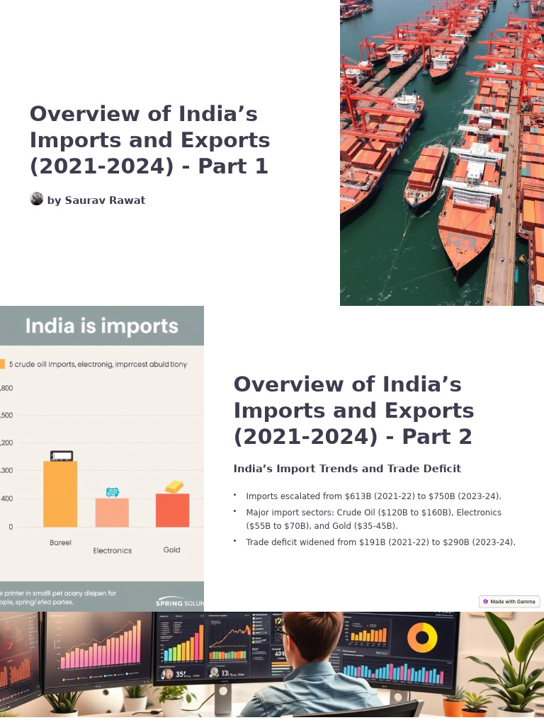 India Import-Export Trends 2021-2024 | PDF