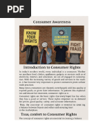 Consumer Rights Project Class10 | PDF