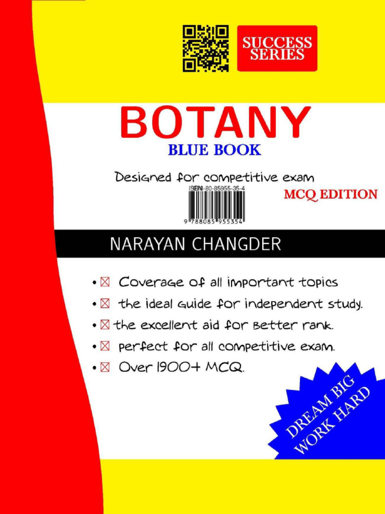 Botany MCQs for Competitive Exams | PDF | Leaf | Plant Stem