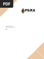 PSiRA Security Profile Claim Guide | PDF | Password | Security Technology