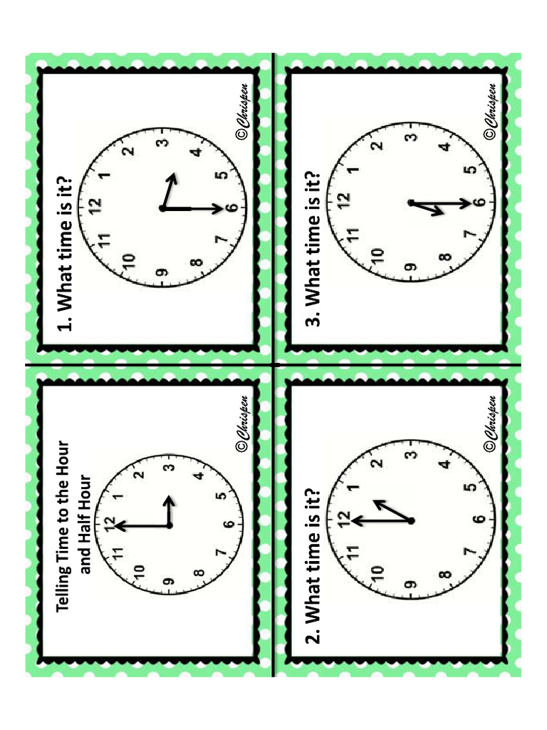 Time On Clock Scoot | PDF