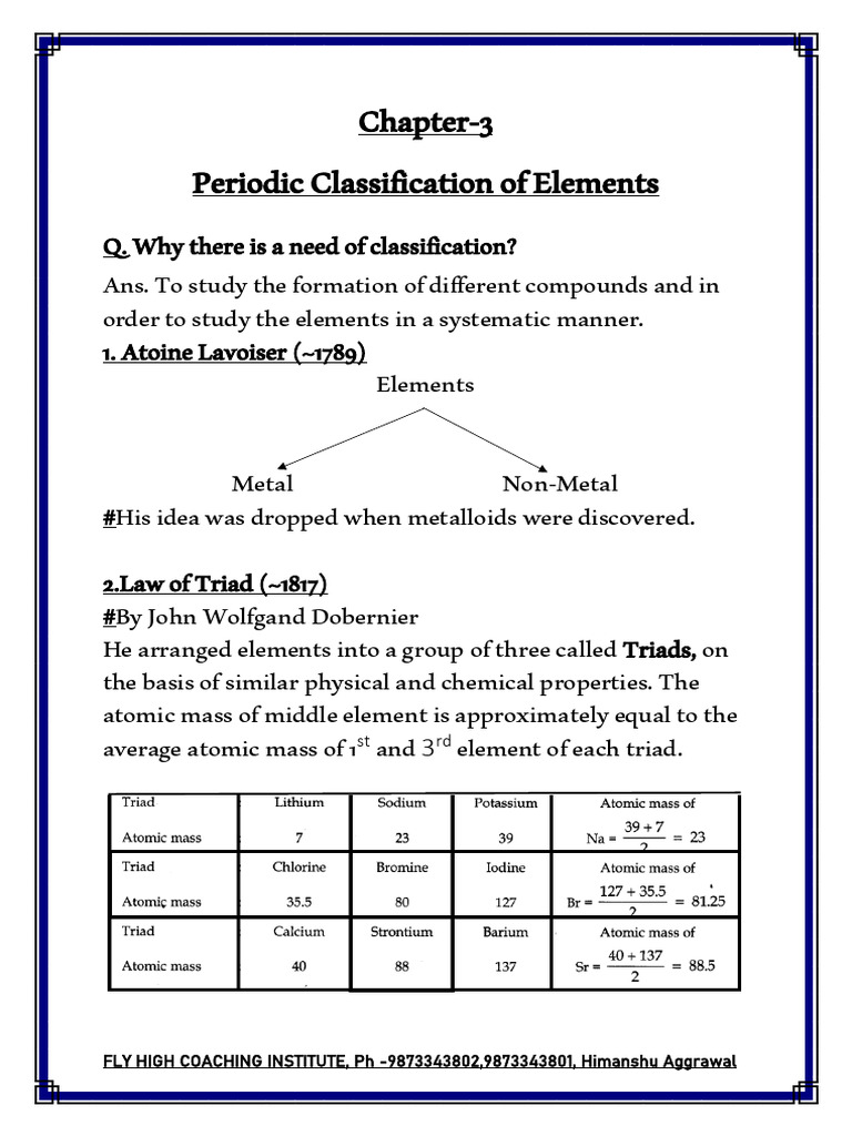 Periodic Classification | PDF | Ion | Electron Configuration