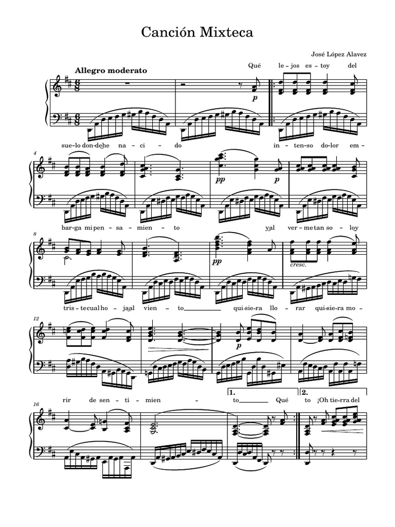 Cancion Mixteca | PDF